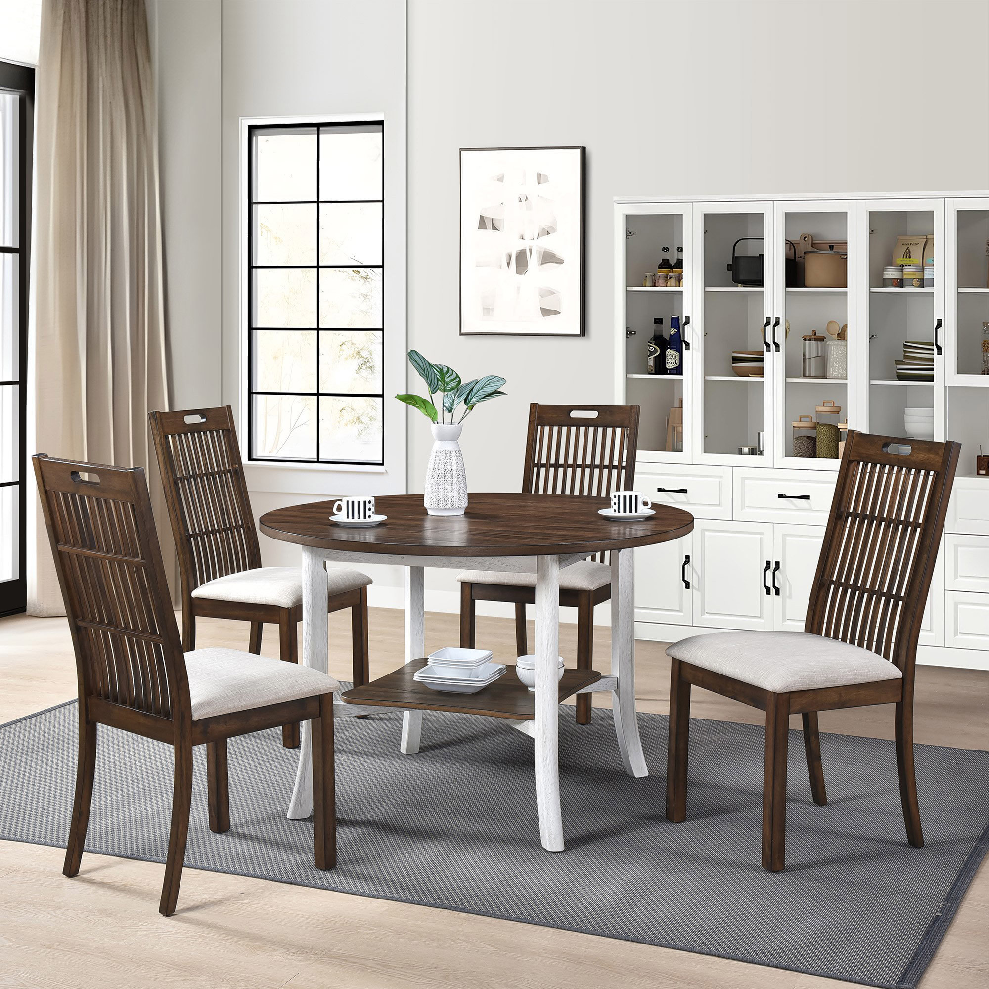 Lark Manor™ 2 Pieces Set Dining Side Chair Rustic Modern Farmhouse ...