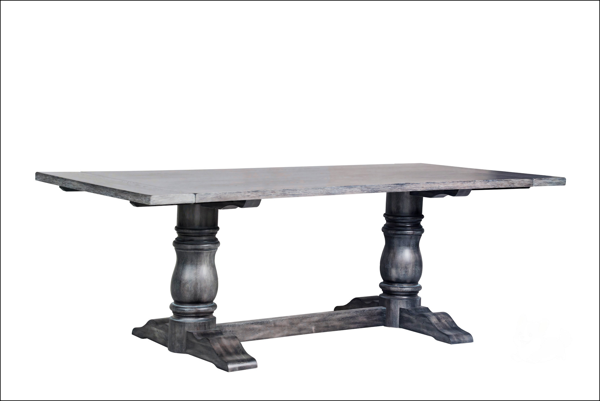 Ophelia & Co. Weathered Gray Finish Dining Table | Wayfair