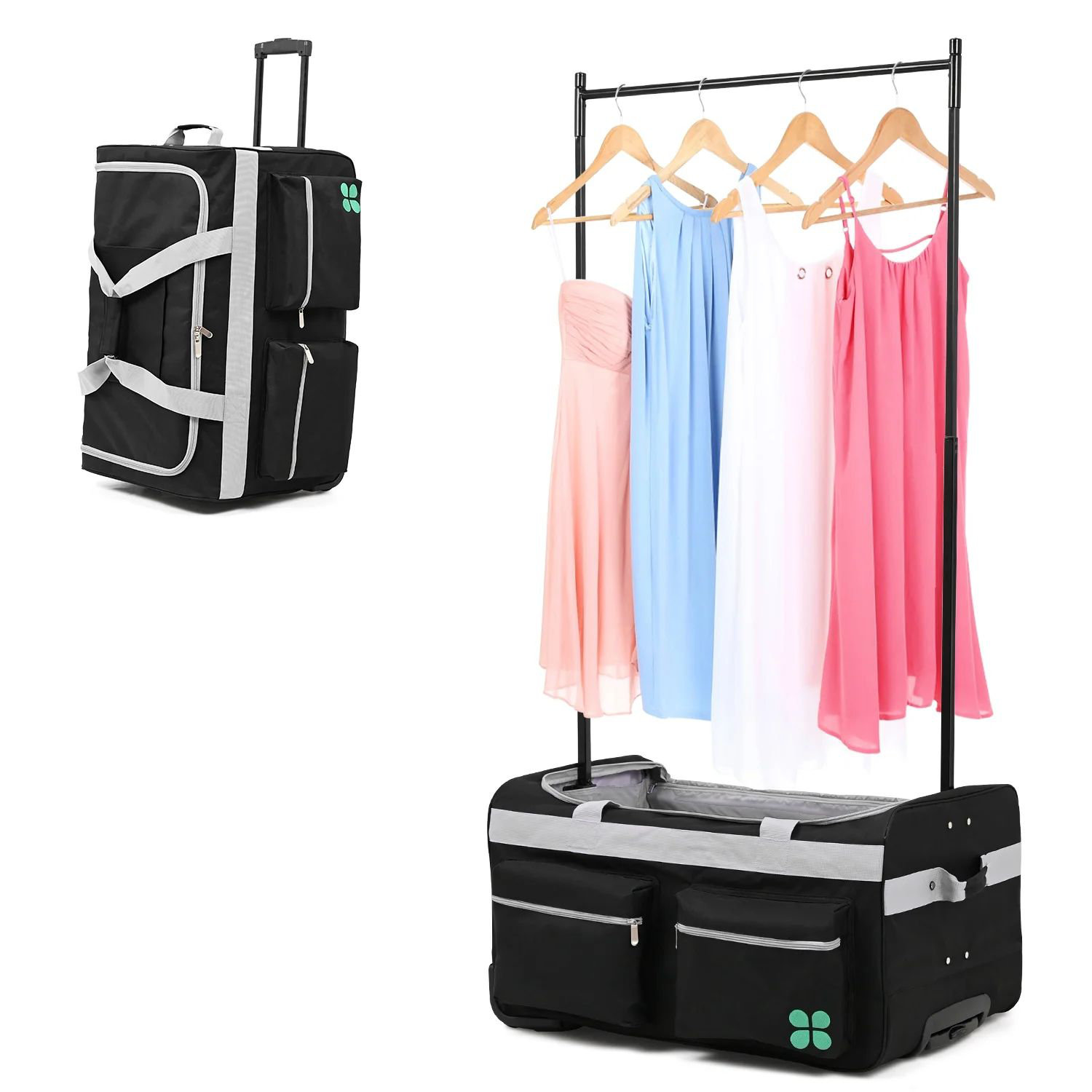 Rebrilliant Meliz Dance Bag With Garment Rack, 28" Dance Costumes ...