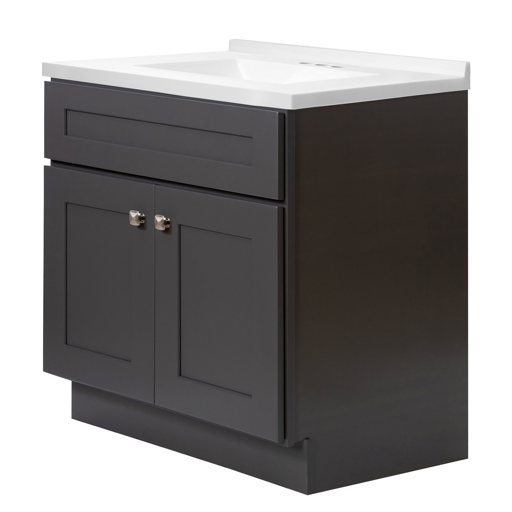 Design House Brookings 31 Inch Bathroom Vanity with Top, Fully ...