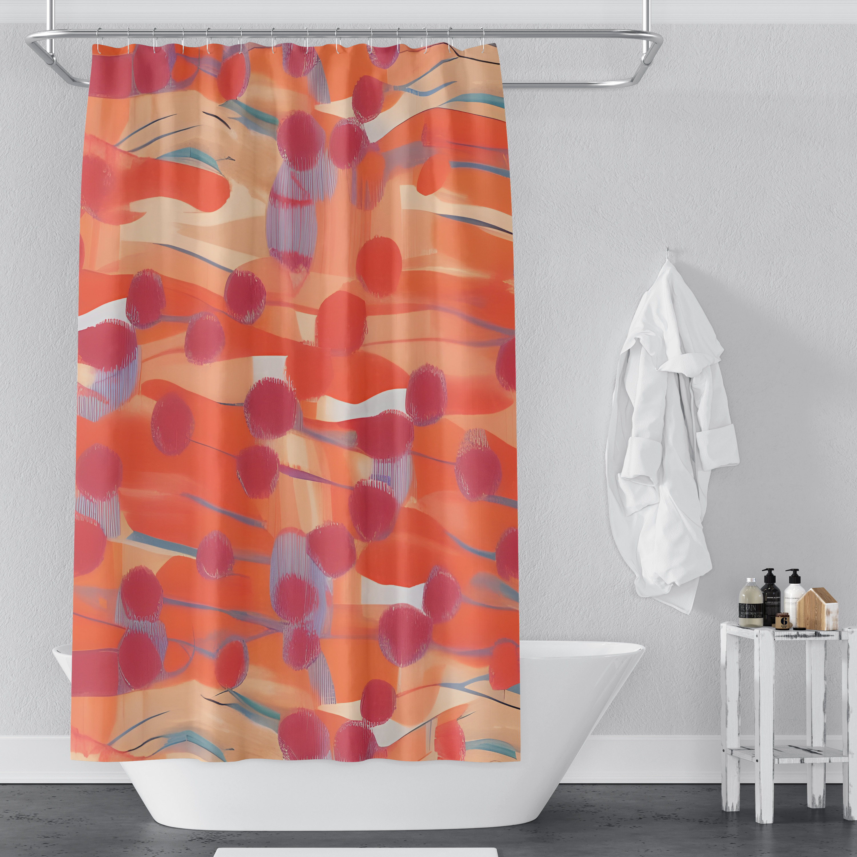 East Urban Home Cal Abstract Shower Curtain | Wayfair