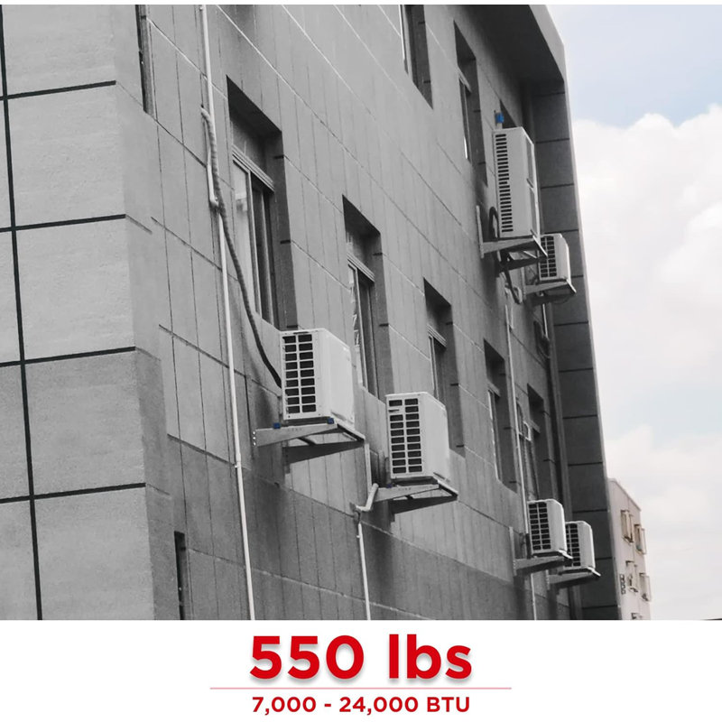 TURBRO Wall Mount Stand for Mini Split Ductless Air Conditioner Heat ...