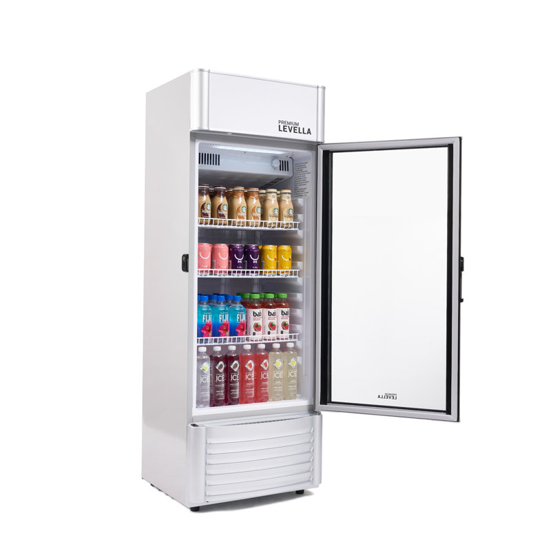 Premium Levella 6.5 Cu. Ft. Commercial Upright Display Refrigerator ...