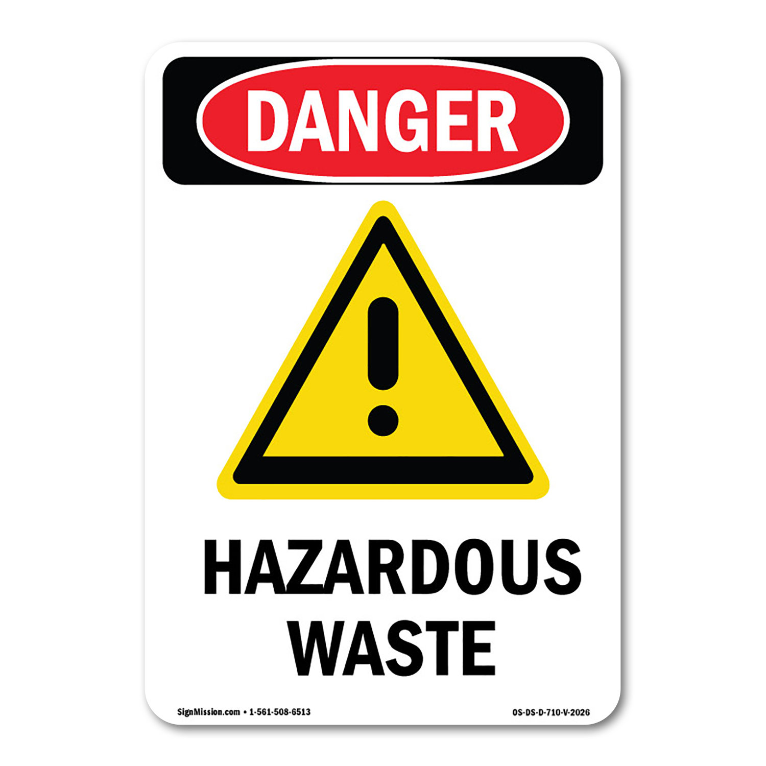 SignMission -GHS Hazardous Waste Decal 14" X 10" - Wayfair Canada