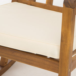 Brayden Studio® Neema Solid Wood Rocking Chair & Reviews | Wayfair
