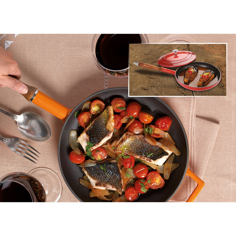 LAVA CAST IRON Lava Enameled Cast Iron Skillet 9 inch | Wayfair