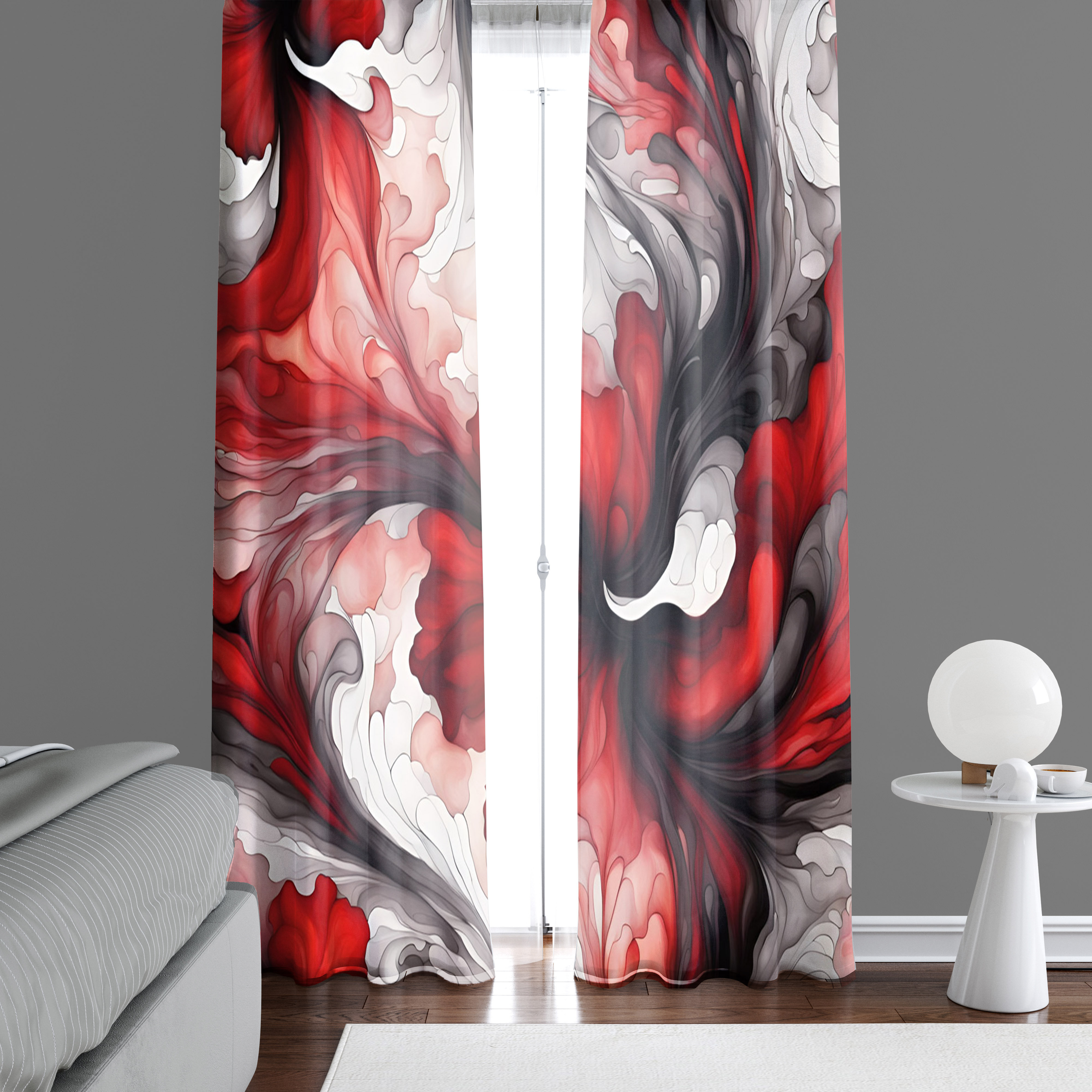 East Urban Home Doryan Polyester Semi-Sheer Curtain Pair | Wayfair