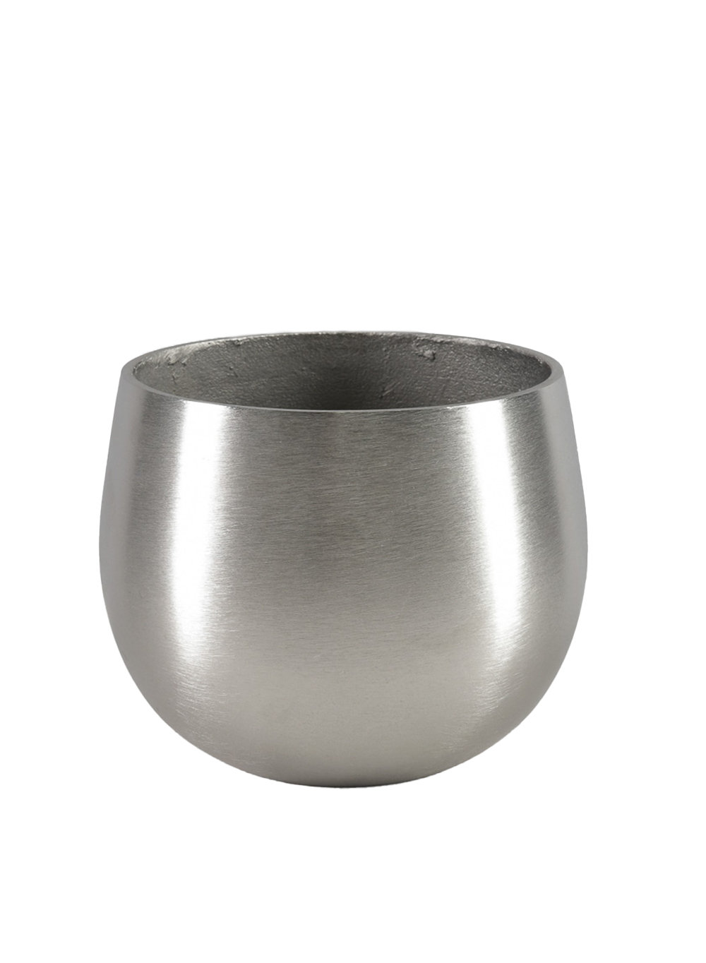 Wrought Studio™ Silver Aluminum Bowl, Decorative Bowl For Flowers ...