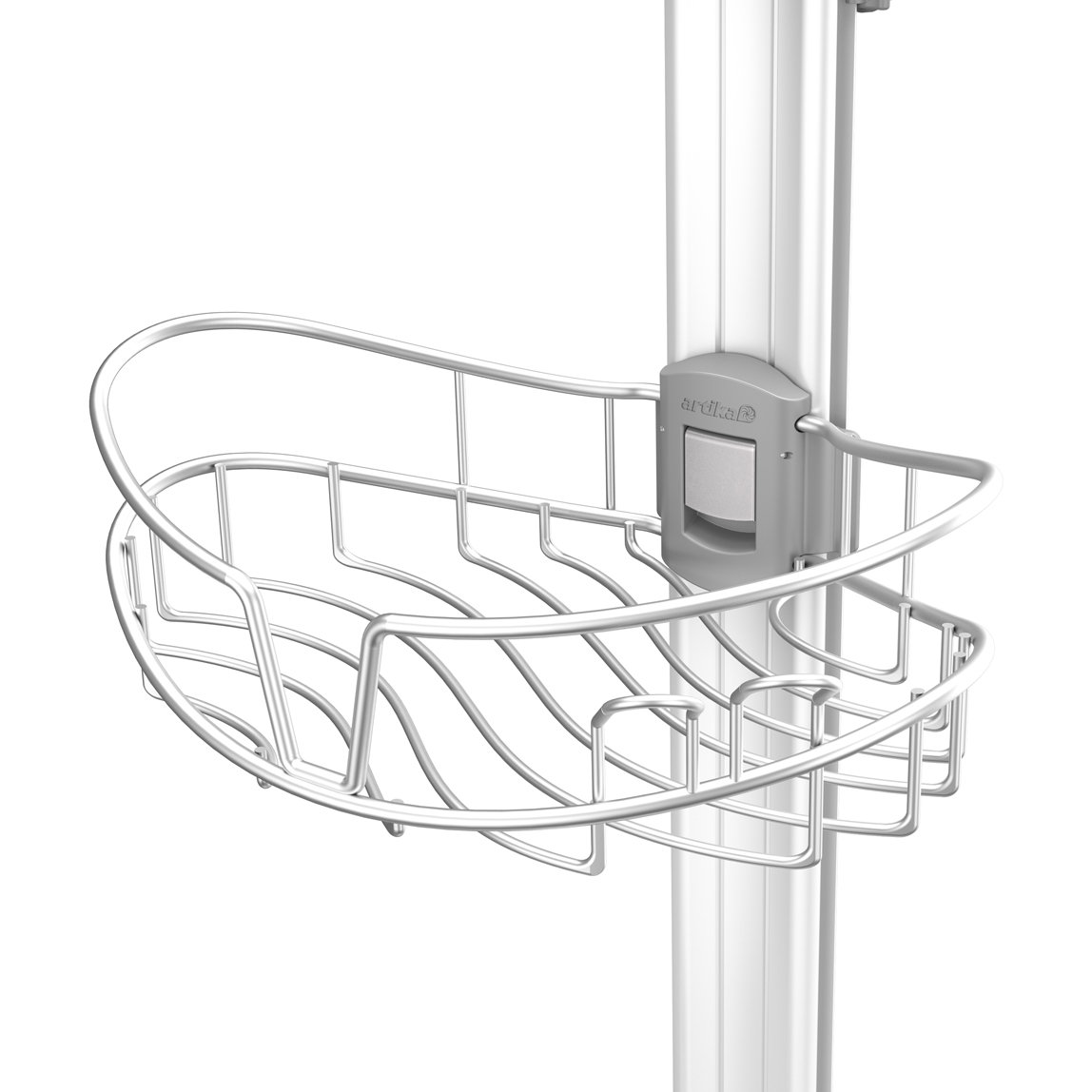 Rebrilliant Lashaunna Tension Pole Stainless Steel Shower Caddy ...
