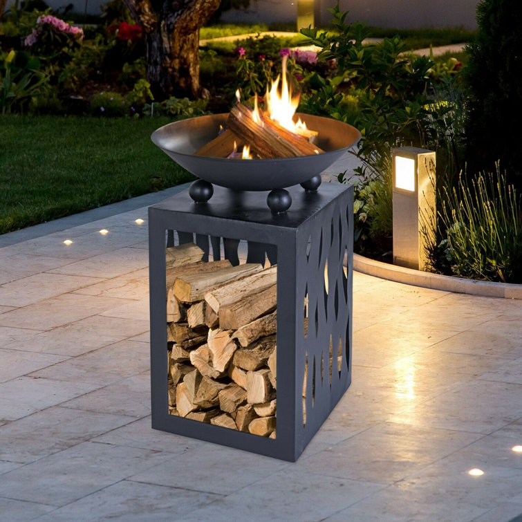 Borough Wharf Beckley Steel Wood Burning Fire Pit & Reviews | Wayfair.co.uk