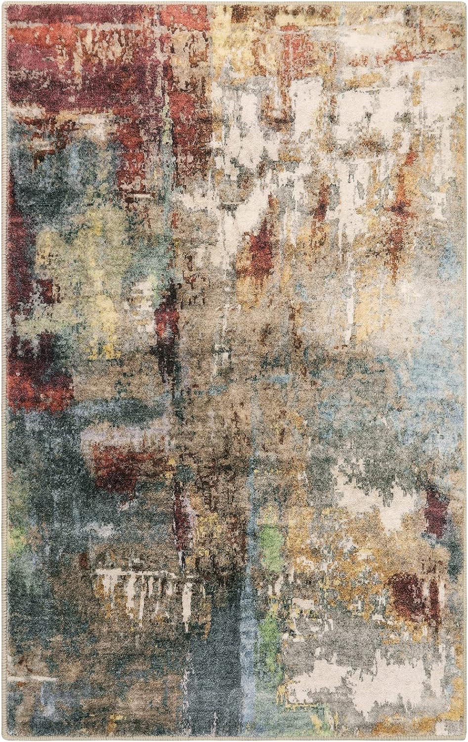 17 Stories Modern Abstract Area Rug - 3X5 Soft Rugs For Bedroom ...