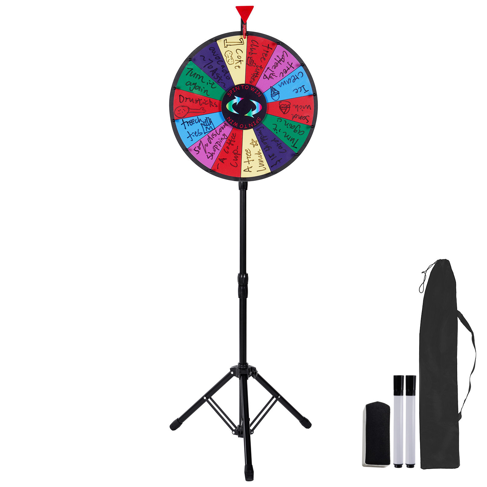 VEVOR 18 inch Spinning Prize Wheel, 14 Slots Spinning Wheel - Wayfair ...