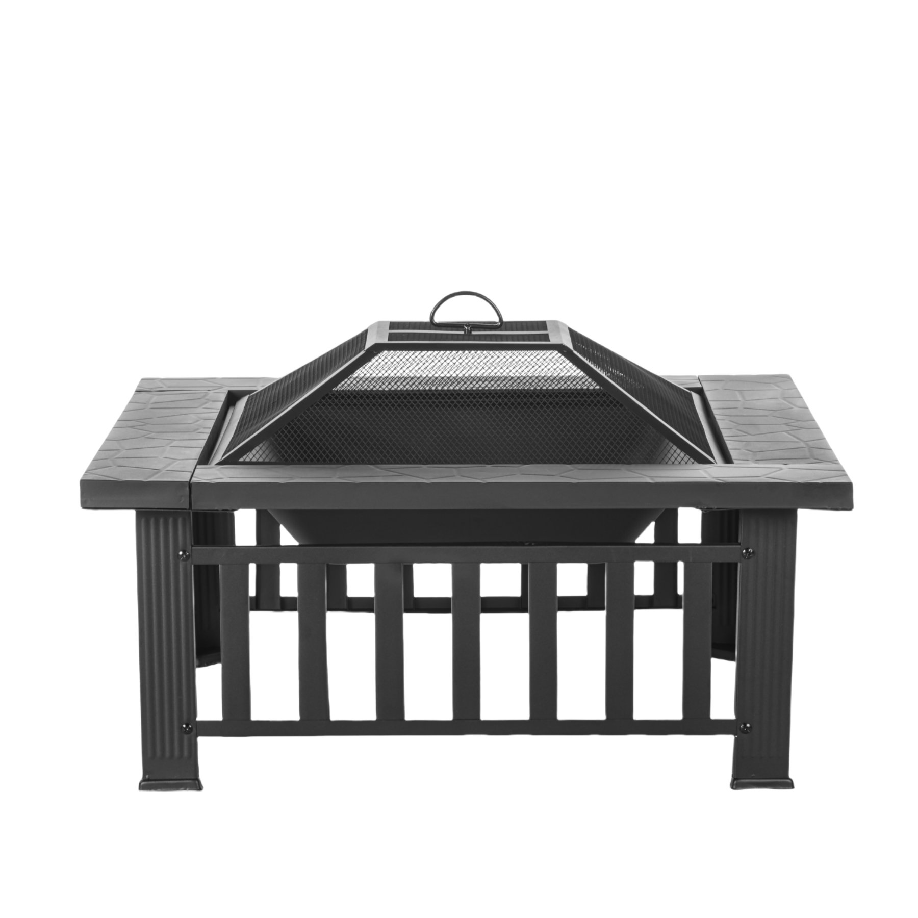 outvue Econook 36 Inch Fire Pit, Square Outdoor Fire Pit Table With ... outvue Econook 36 Inch Fire Pit, Square Outdoor Fire Pit Table With ...