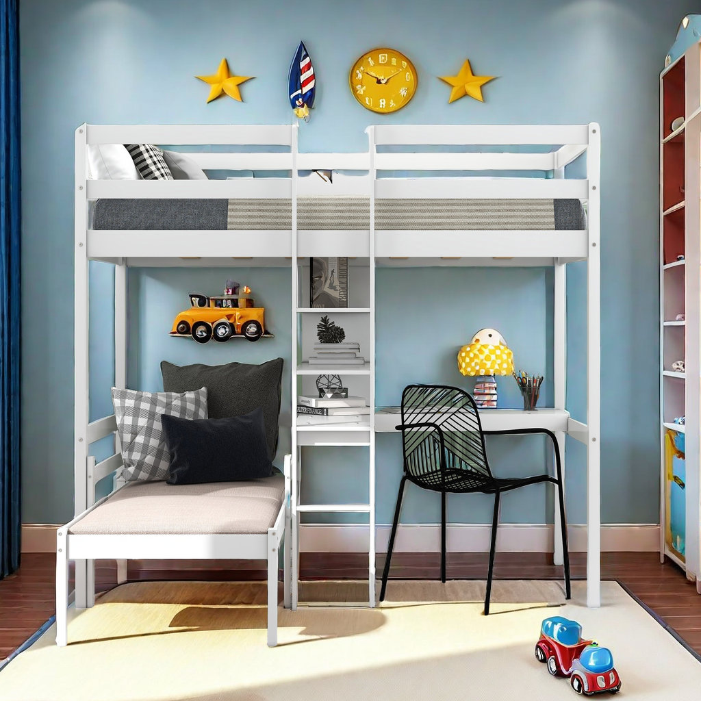 Harriet Bee Johnisha Kids Twin Loft Bed | Wayfair