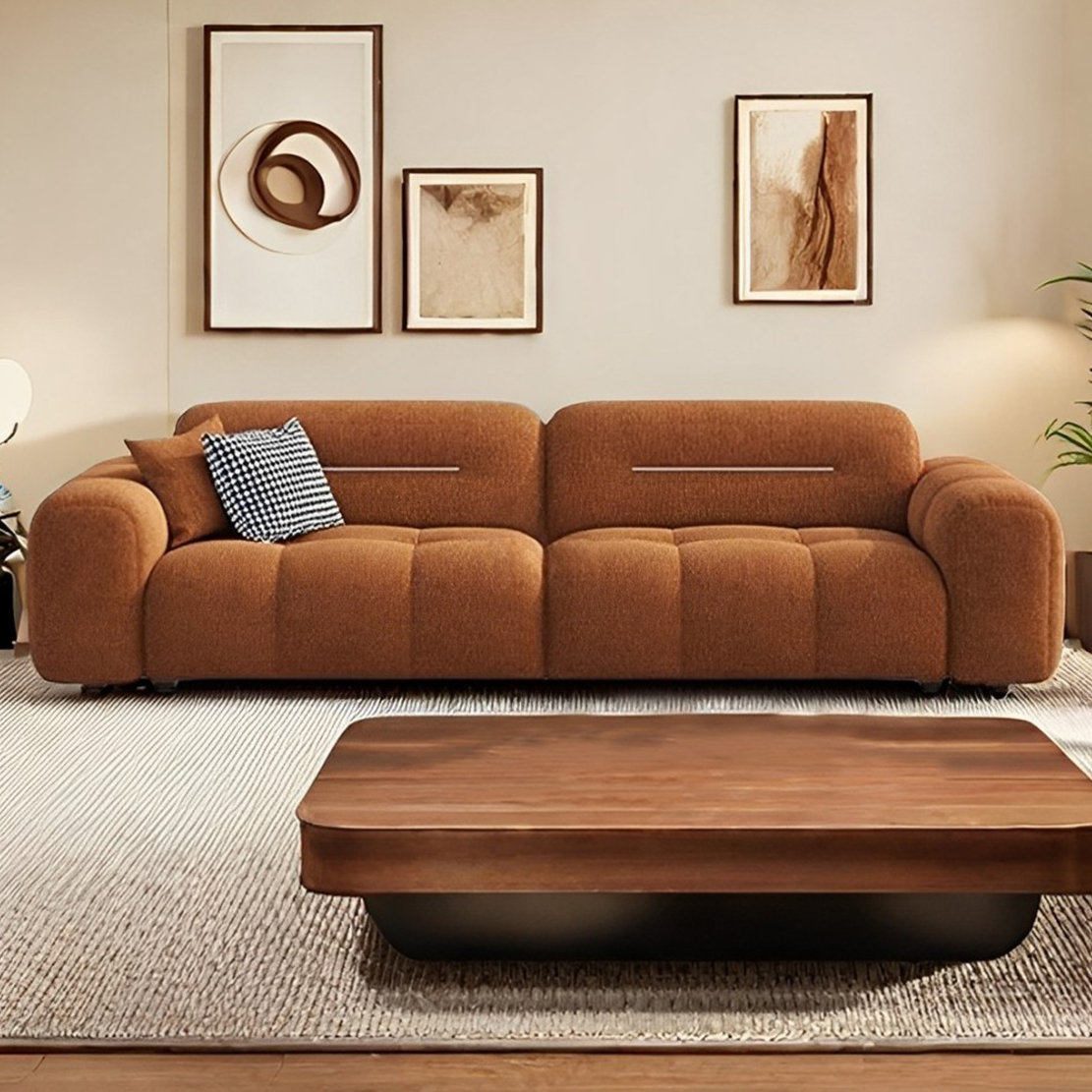 hennahome Modern minimalist piano-key straight-line sofa | Wayfair