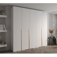 Ebern Designs Inova 6 Door Manufactured Wood Wardrobe | Wayfair.co.uk