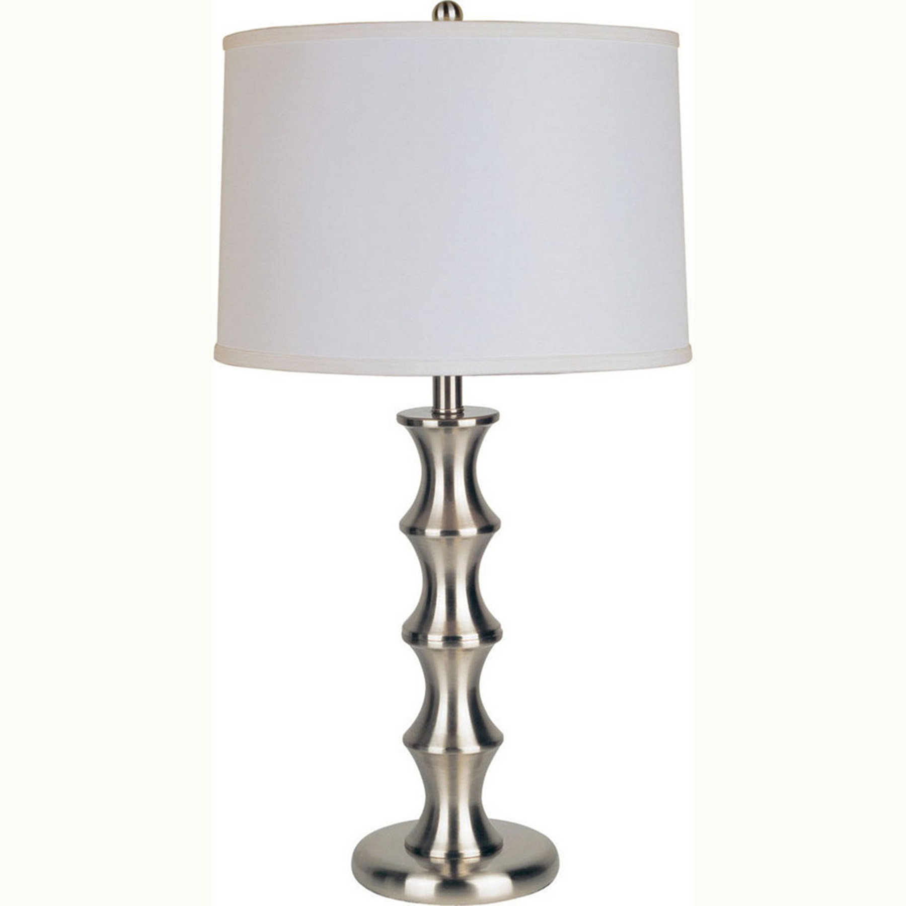 Latitude Run® Satin Nickel Steel Table Lamp | Wayfair