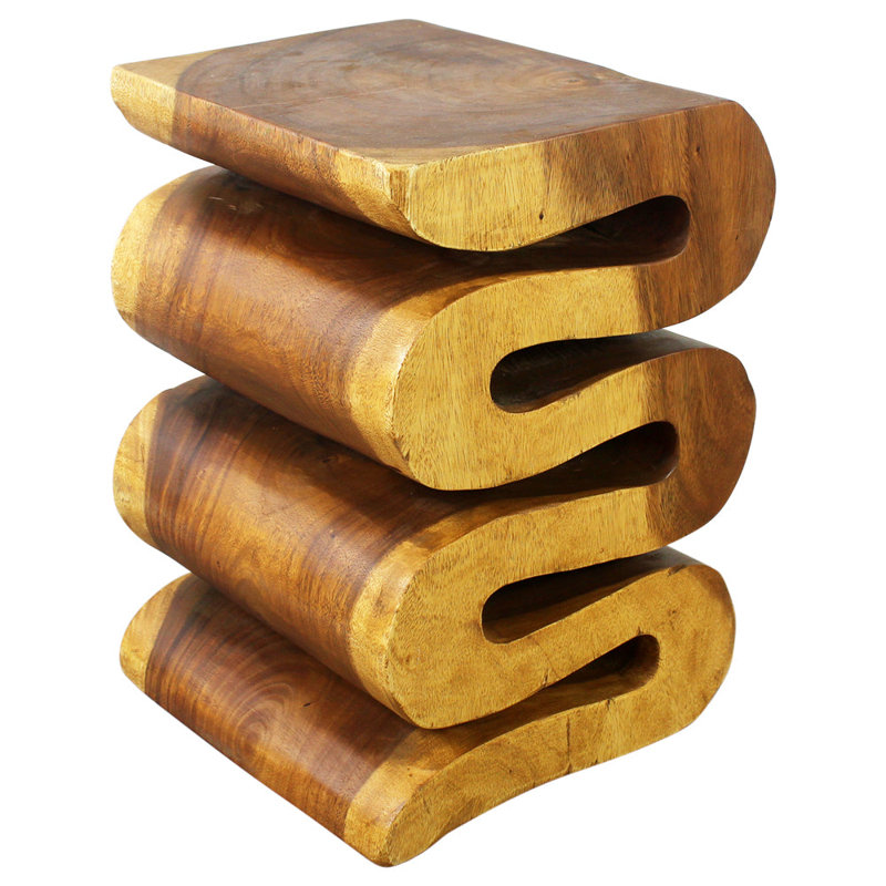 Ivy Bronx Lyncon Solid Wood Top End Table | Wayfair