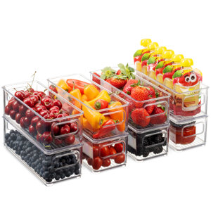 Prep & Savour Refrigerator Food Storage Bins 8 Pack & Reviews | Wayfair