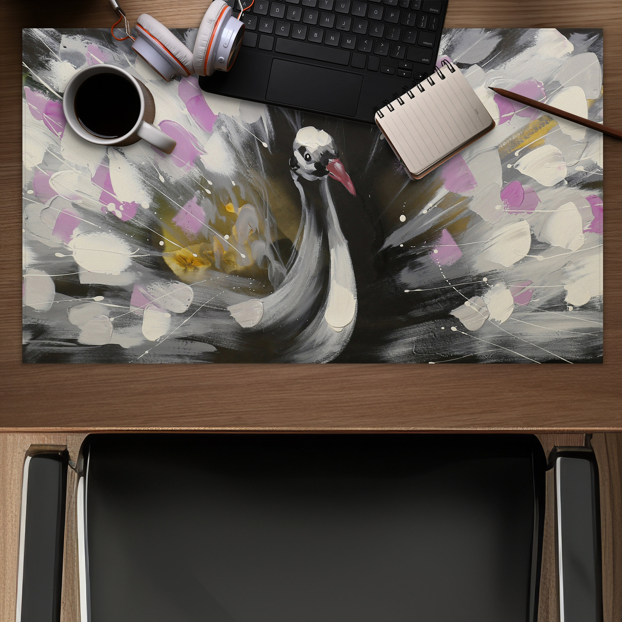 Winston Porter Beautiful Spotted Peacock Gaming Mat | Exotic Living ...