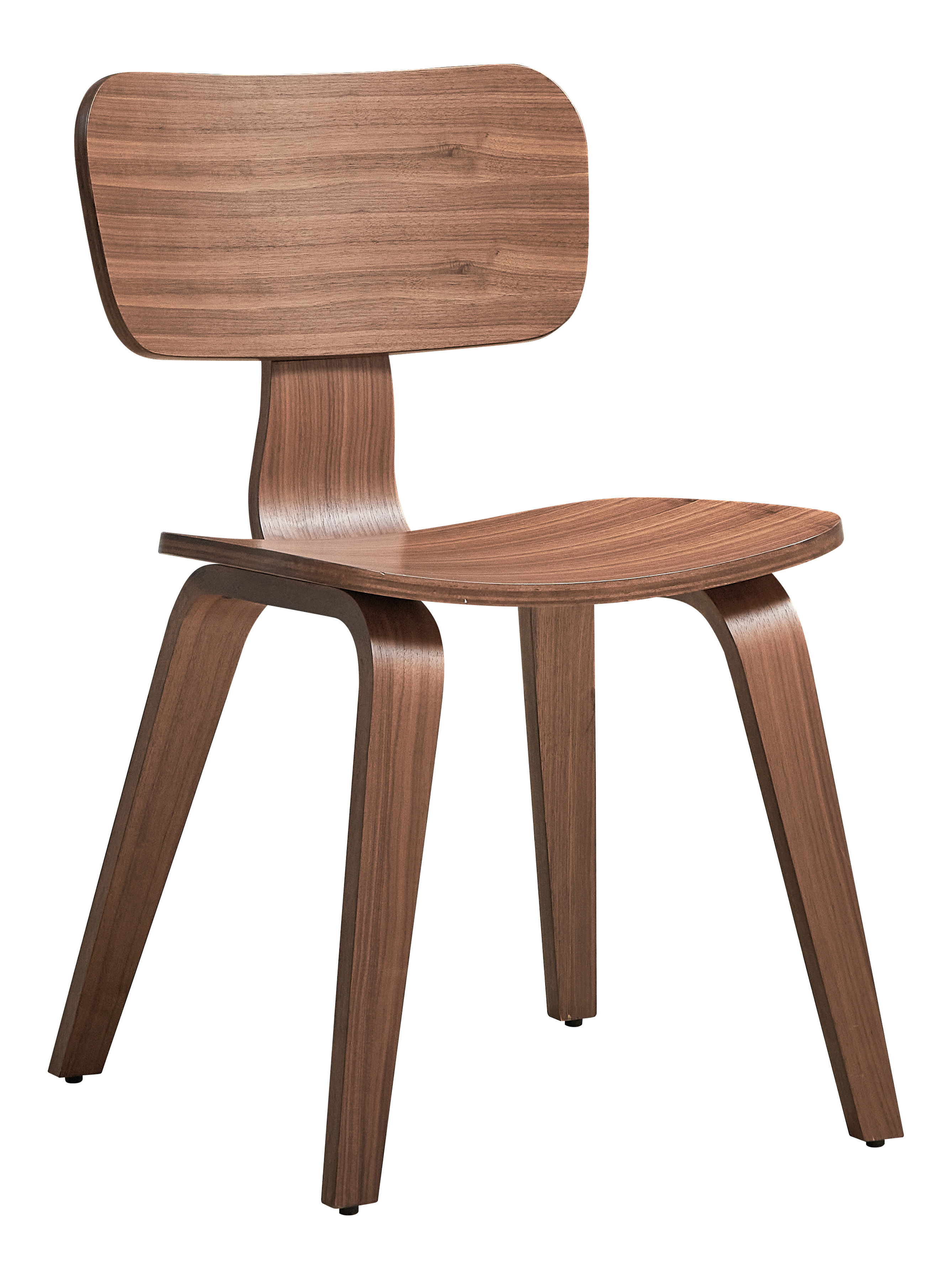 George Oliver Aurthur Wooden Side Chair in Walnut (Set of 2) | Wayfair
