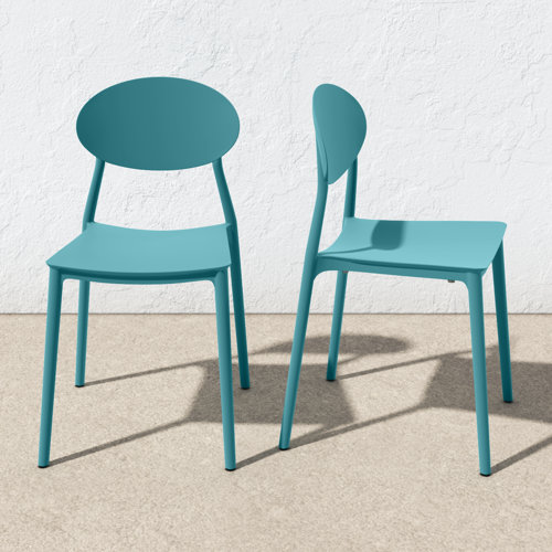 Modern Blue Outdoor Dining Chairs | AllModern