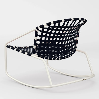 Brown Jordan Kantan II Powder Coated Aluminum Outdoor Rocker Chair ...