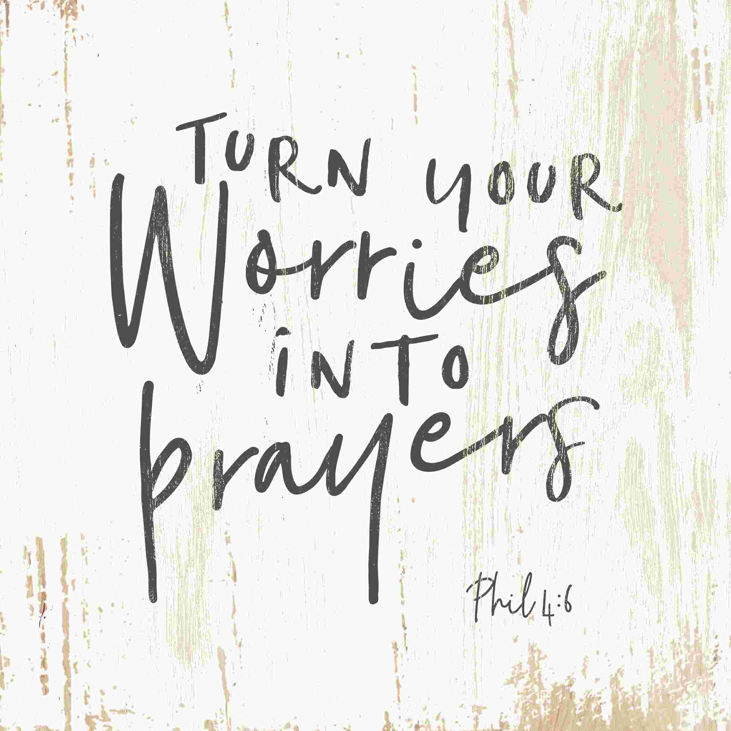 Trinx Turn Your Worries Into Prayers | Wayfair