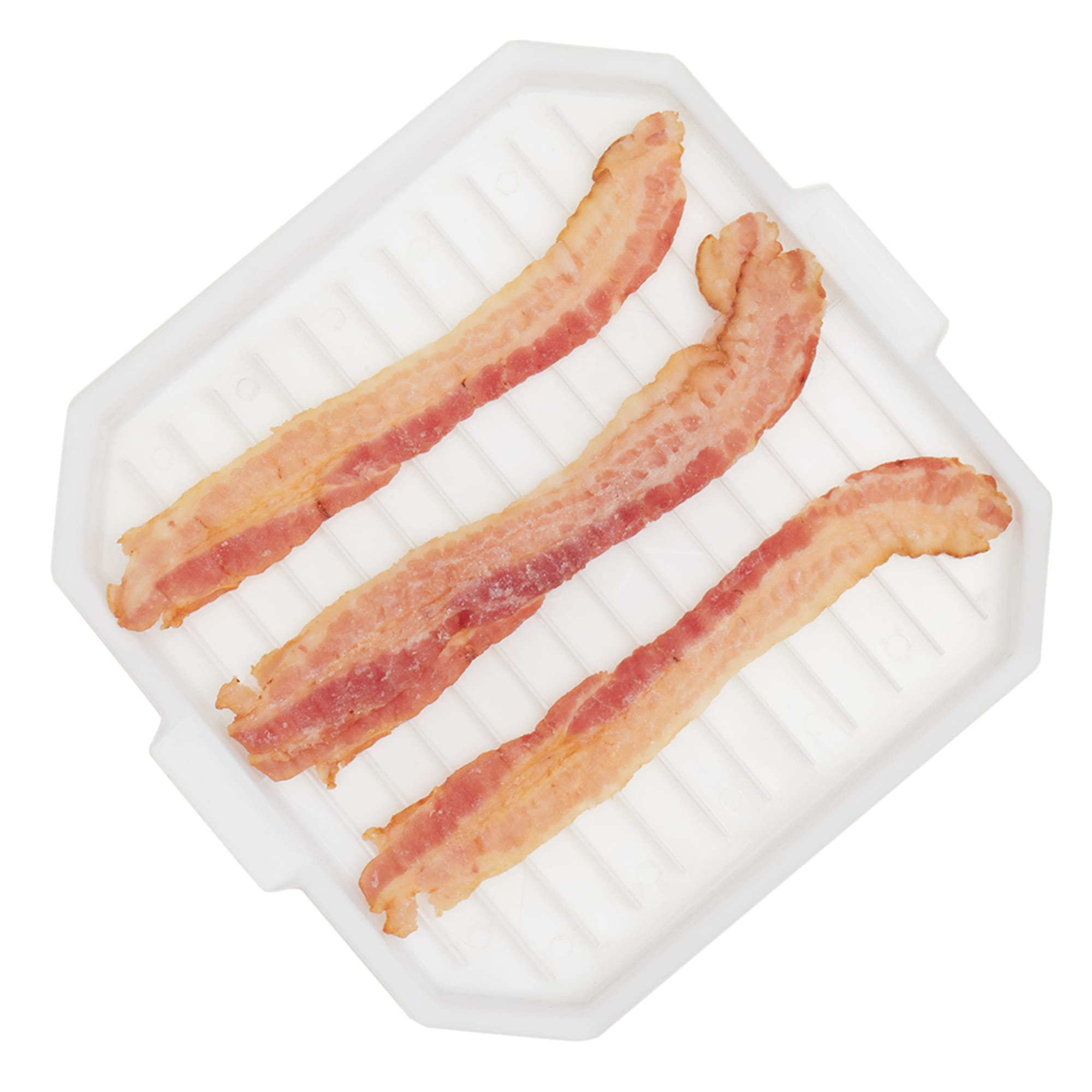 Rebrilliant Plastic Microwave Cooking Tray, White | Wayfair