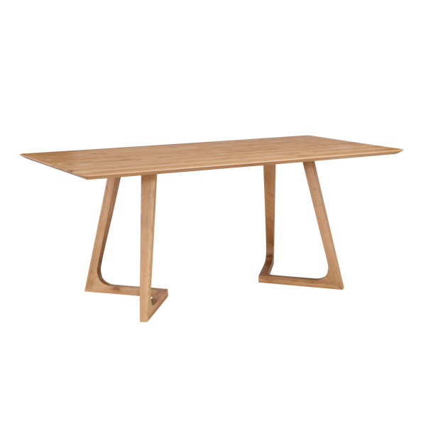 AllModern Fischer 71'' Ash Solid Wood Dining Table & Reviews | Wayfair