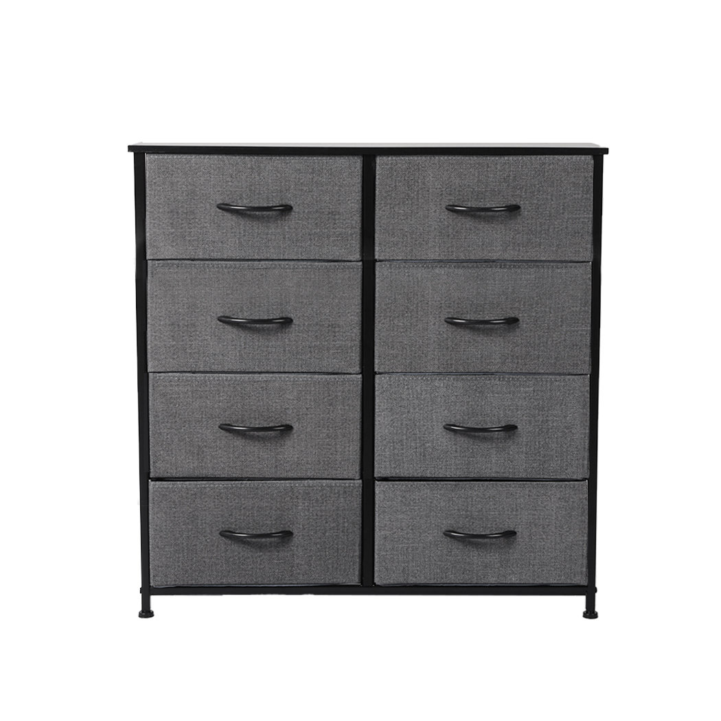 17 Stories Fabric Chest of 8 Drawers Storage Organizer Bedroom Home ...