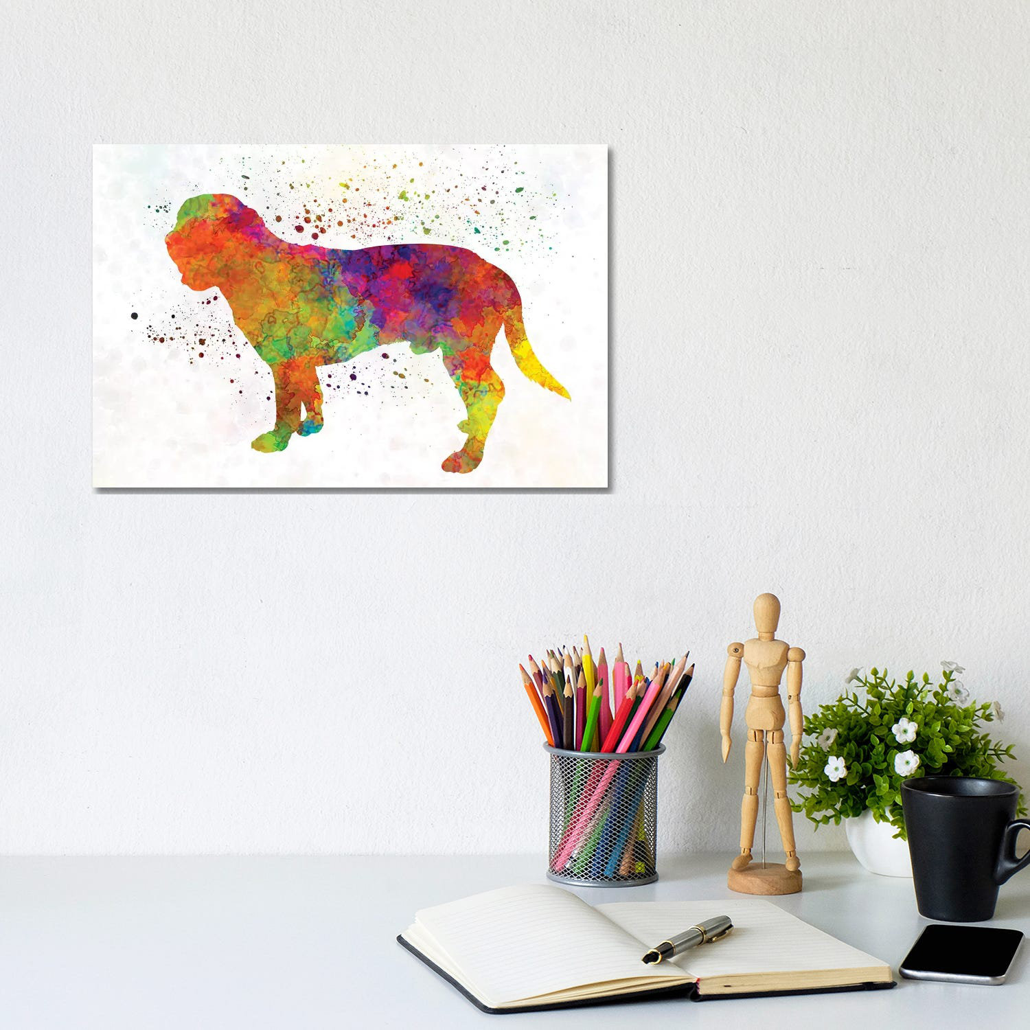 East Urban Home Hanoverian Scenthound in Watercolor by Paul Rommer ...