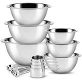 Viking 10 Piece Stainless Steel Mixing Bowl Set with Lids & Reviews ...