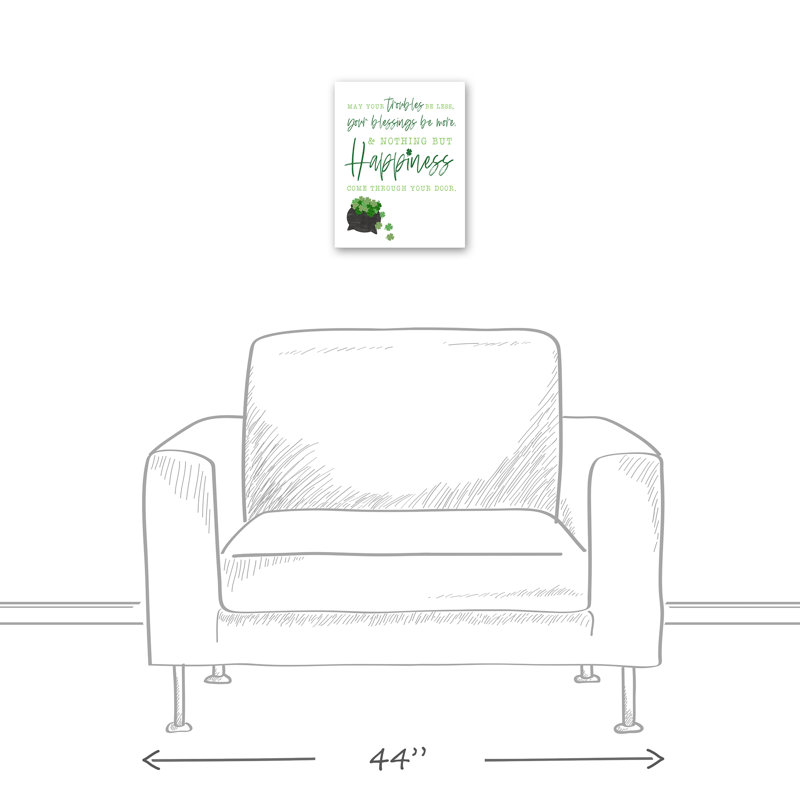 The Holiday Aisle® Simple Irish Blessing Print On Canvas | Wayfair