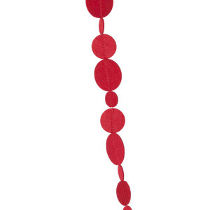 The Holiday Aisle® Red Ball Garland - Red | Wayfair