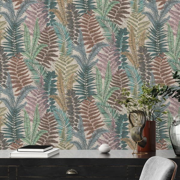 Galerie Home Galerie Flourish Green Tree Leaf Wallpaper FL61119 ...