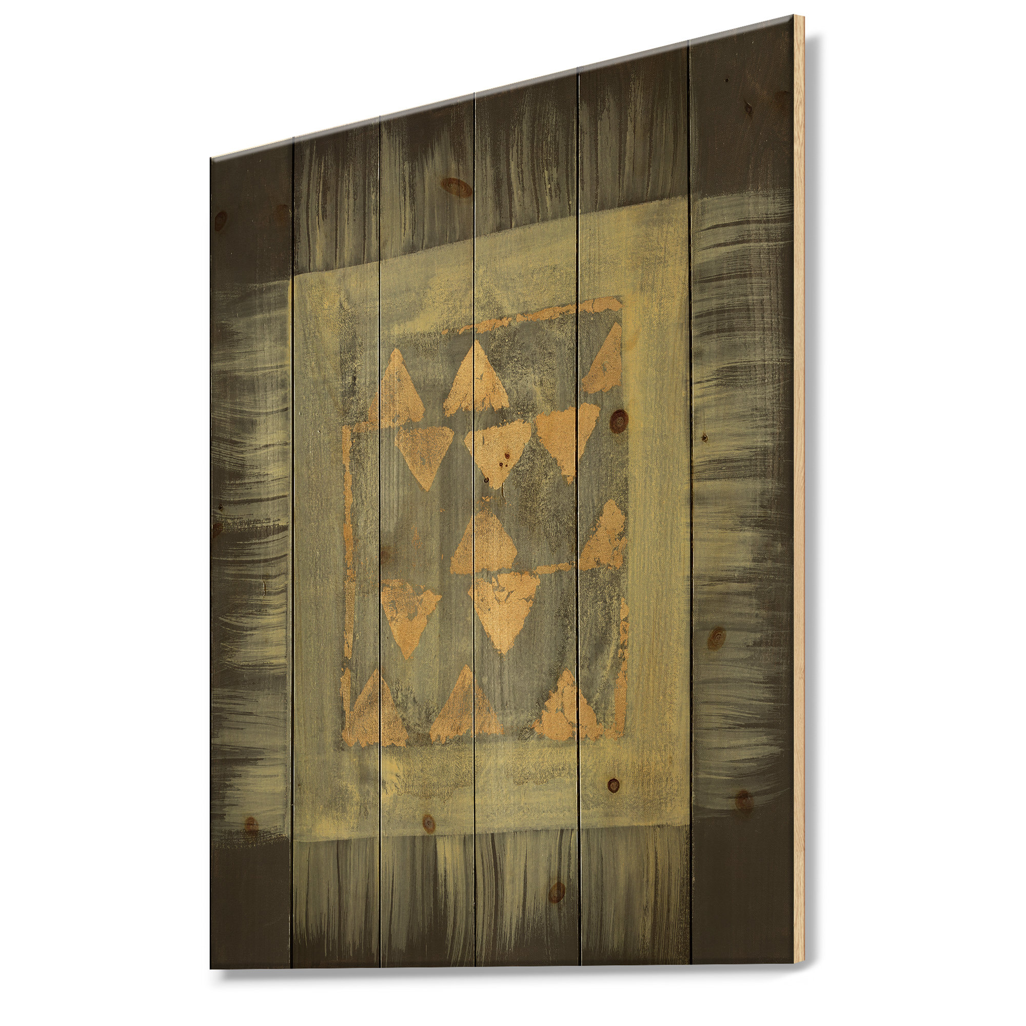 East Urban Home Gold Geometric Tapestry - Modern & Transitional Print ...