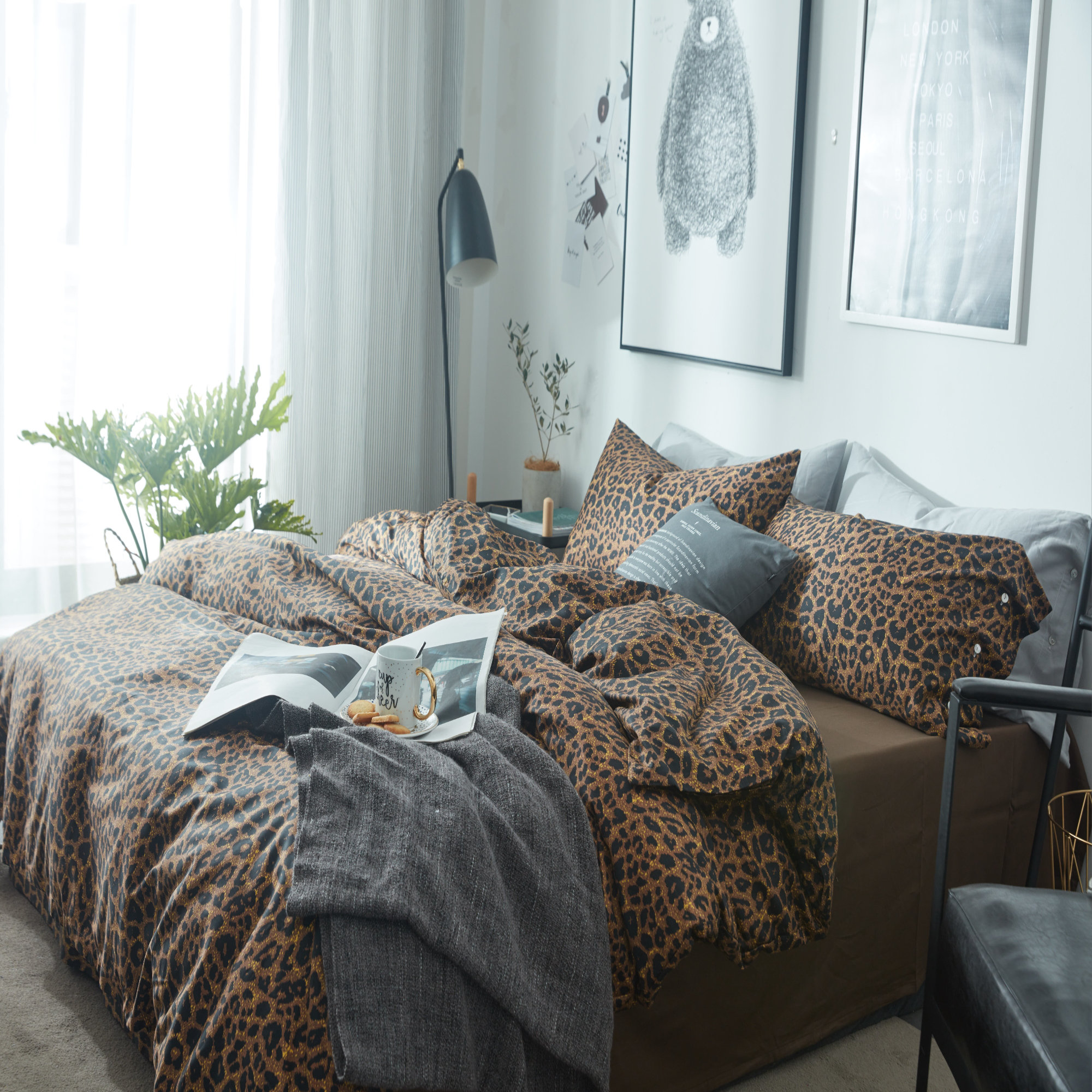 VCLIFE Microfiber Modern Style Comforter Set & Reviews | Wayfair