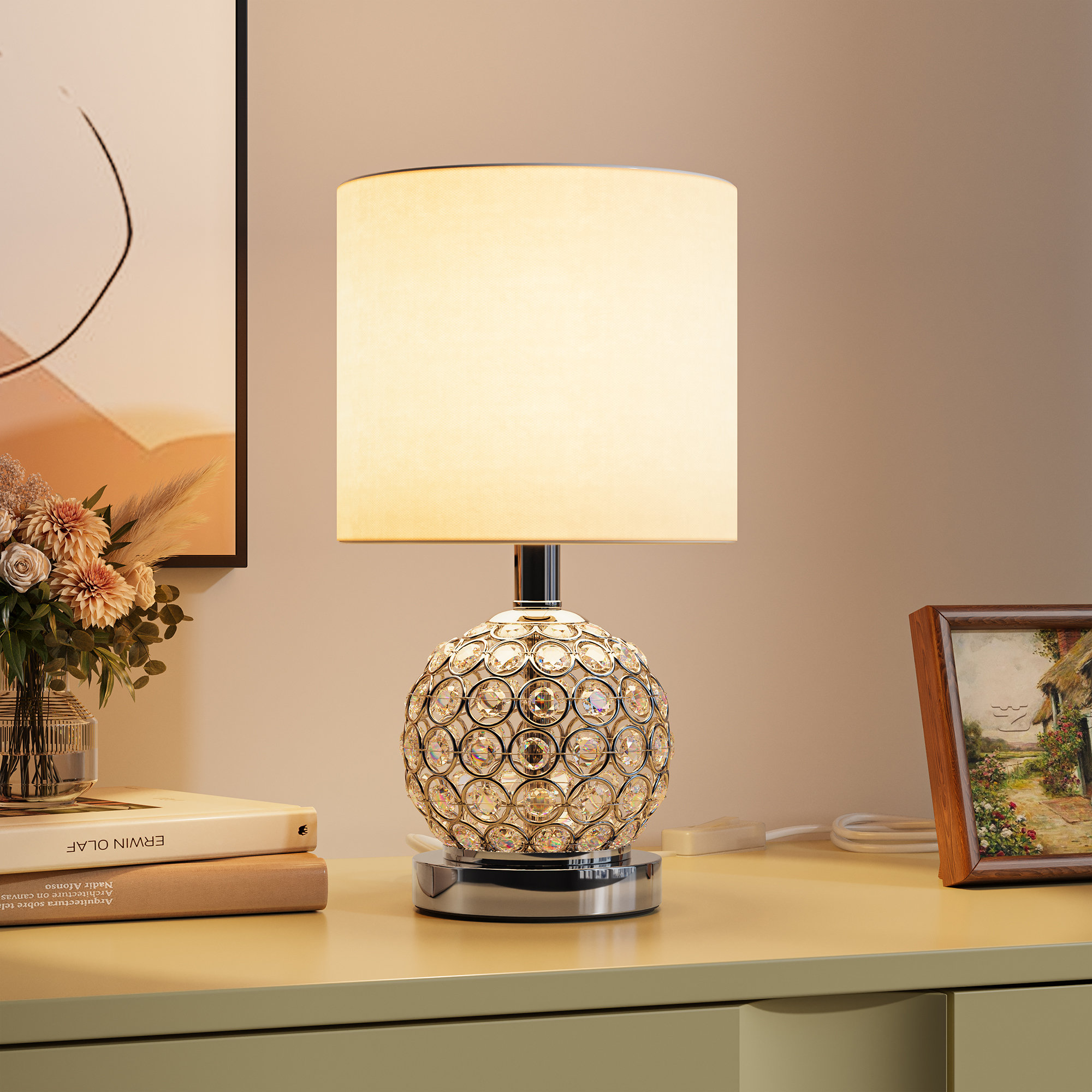 Wrought Studio™ Crystal Base Table Lamp - Wayfair Canada
