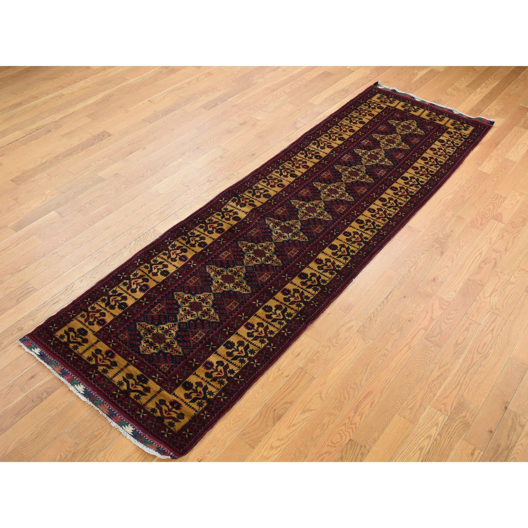 Isabelline Johnnie One-of-a-Kind 3' X 10'2" New Age Runner Wool Area ...