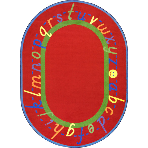 Joy Carpets Educational Alphascript Area Rug | Wayfair