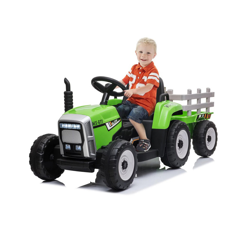 Costway 12 Volt 1 Seater Tractor / Construction Battery Powered Ride On ...