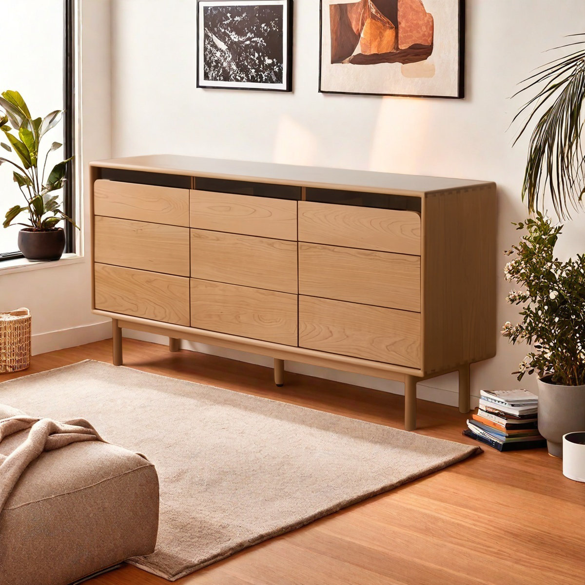 Licalilo Bedroom Large Capacity Drawer Storage Cabinet | Wayfair