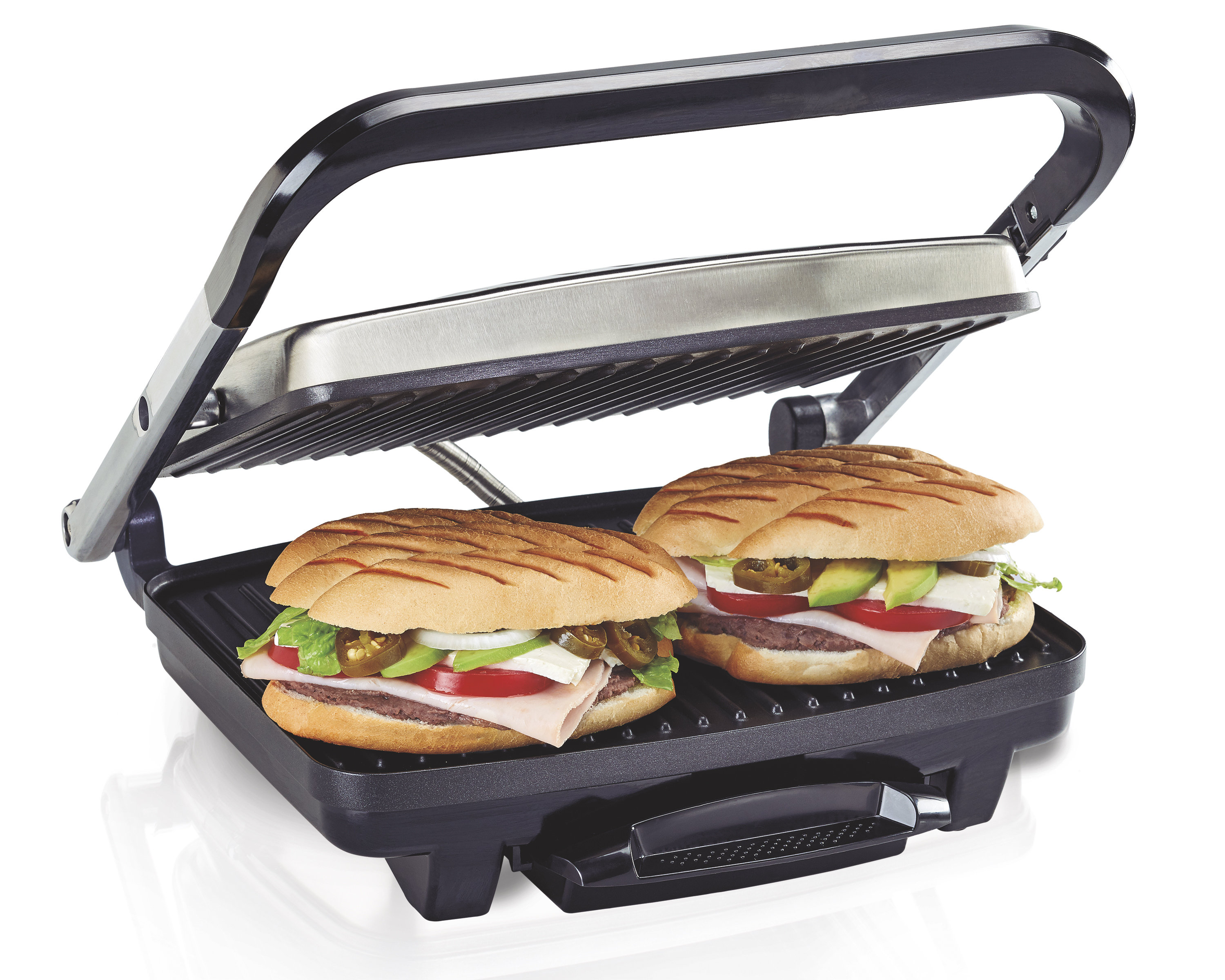 Hamilton Beach® Panini Press & Indoor Grill Nonstick Plates & Reviews ...
