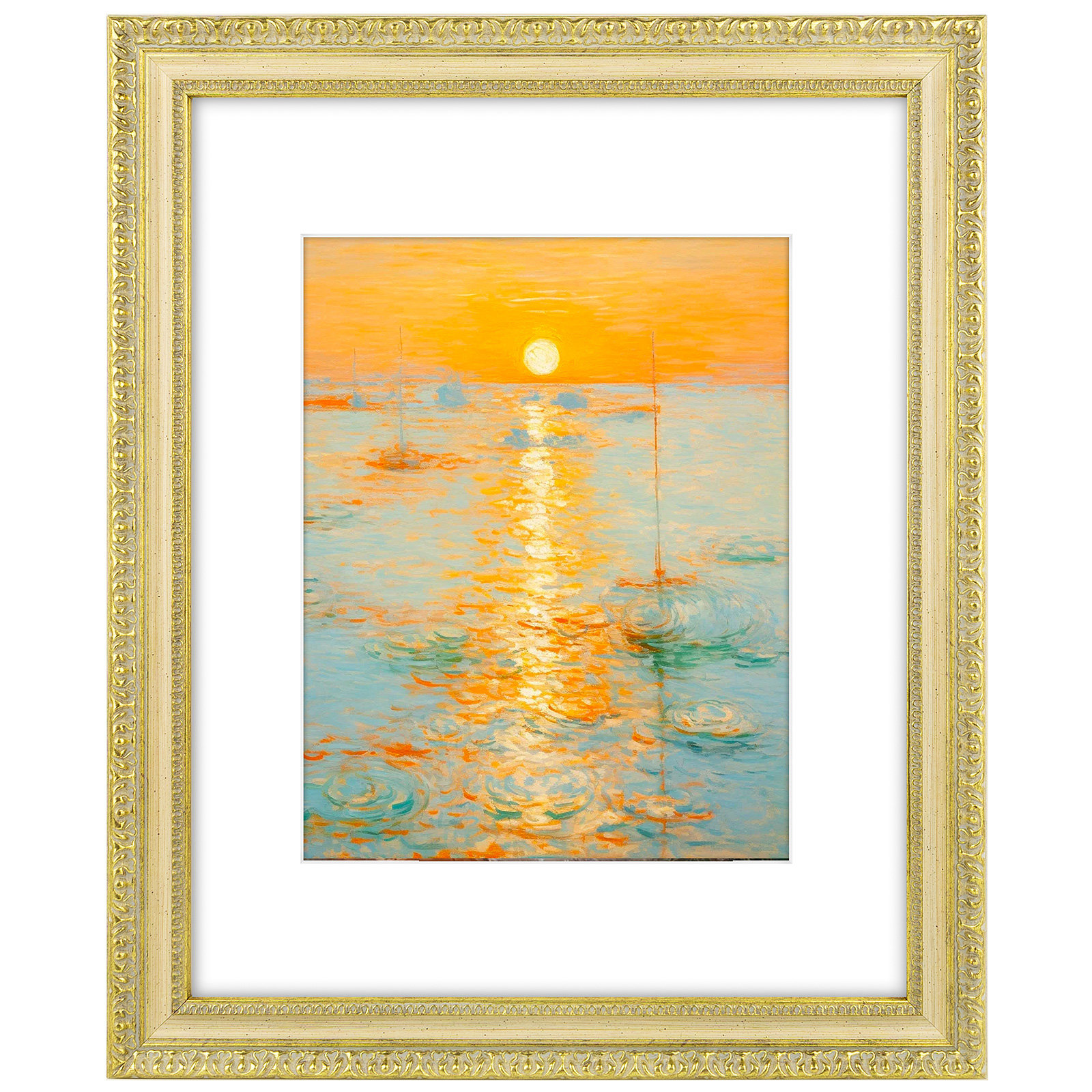 House of Hampton® 16x20 Vintage Gold Picture Frame | Wayfair