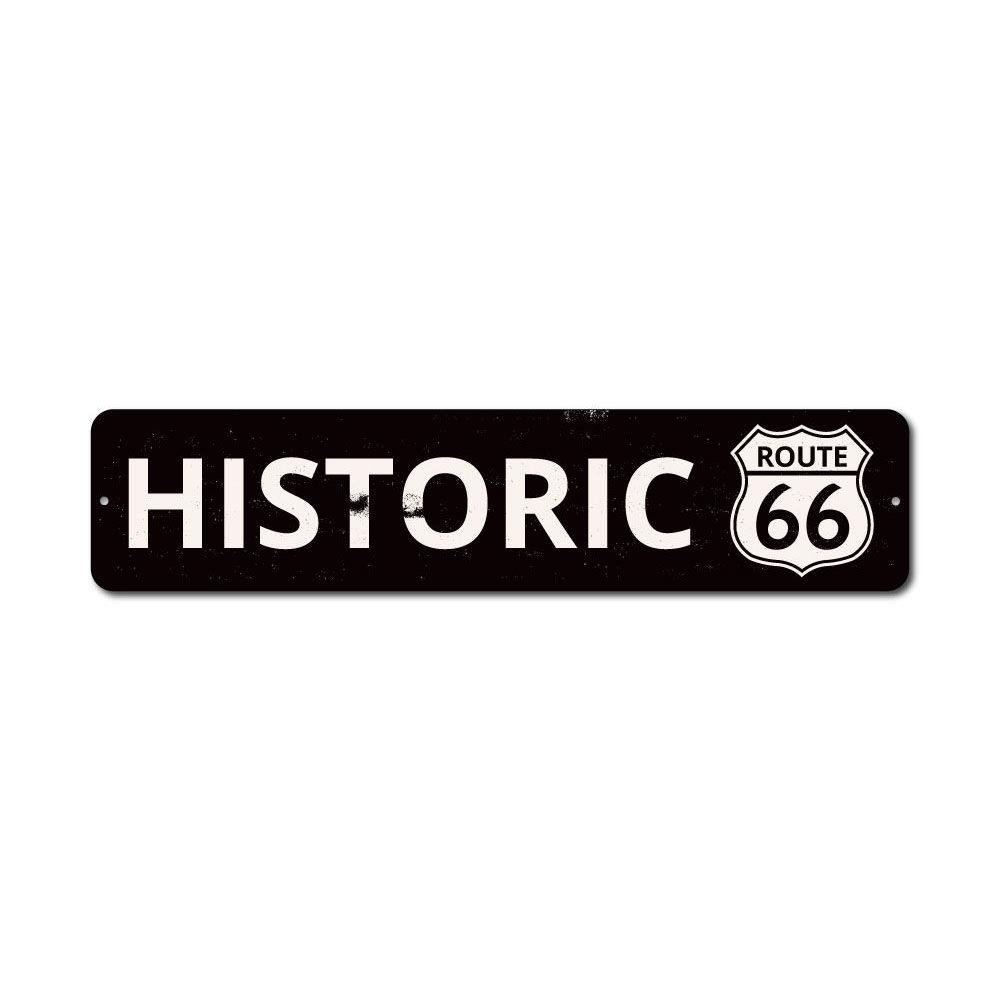 Lizton Sign Shop, Inc Historic Route 66 Custom Aluminum Sign | Wayfair