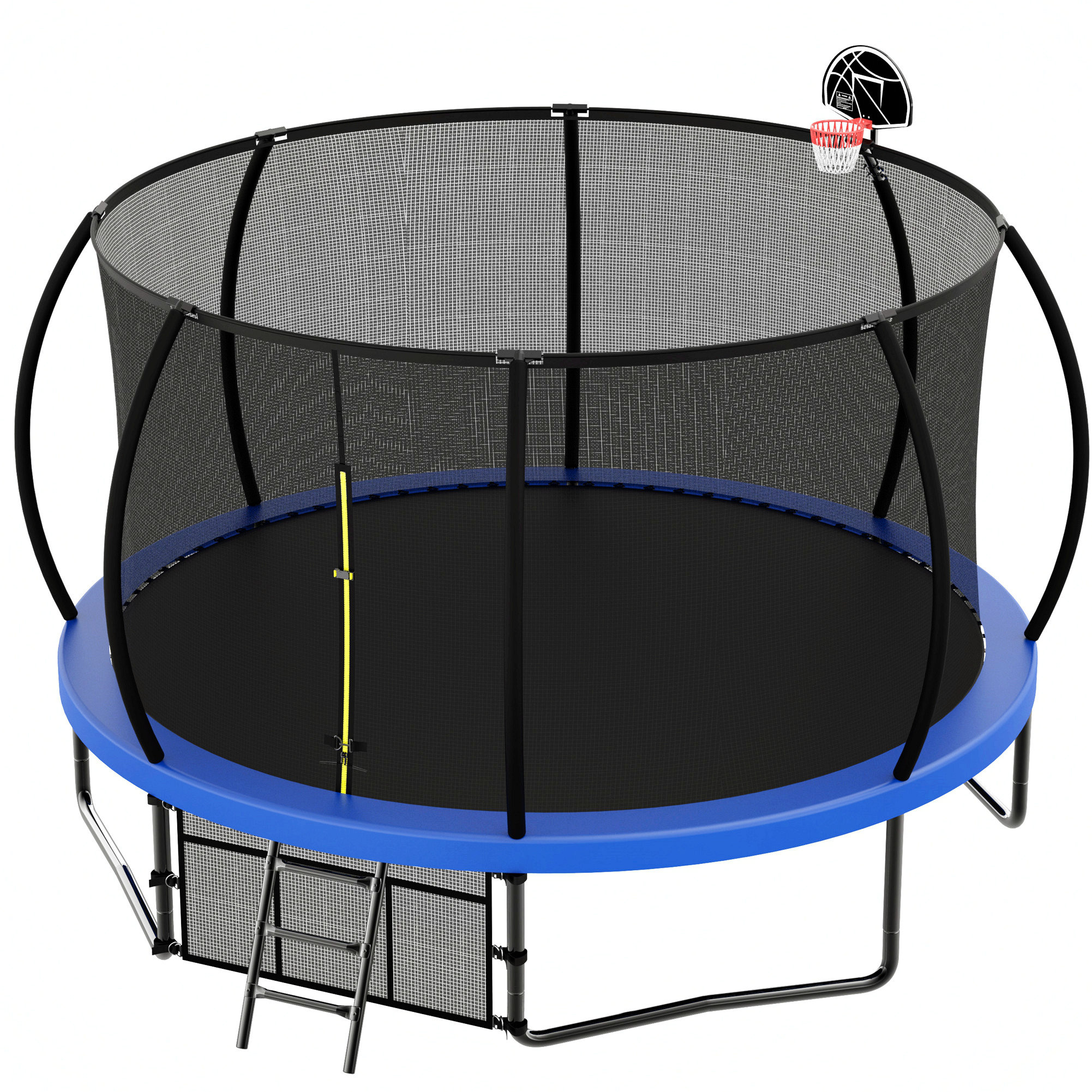 Creationstry 14' Round Backyard Trampoline with Safety Enclosure | Wayfair