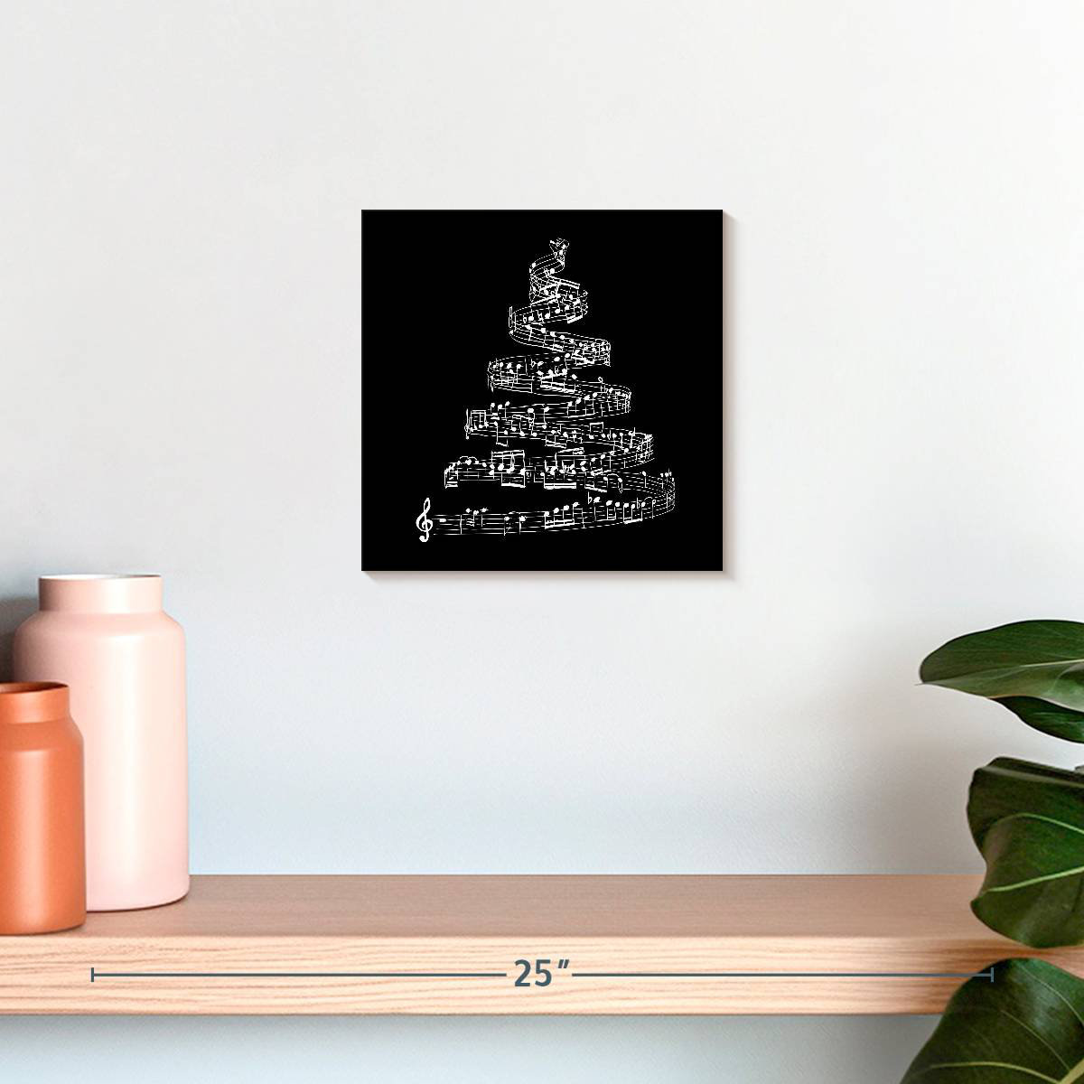 Ebern Designs Abarca Music Notes Christmas Tree | Wayfair