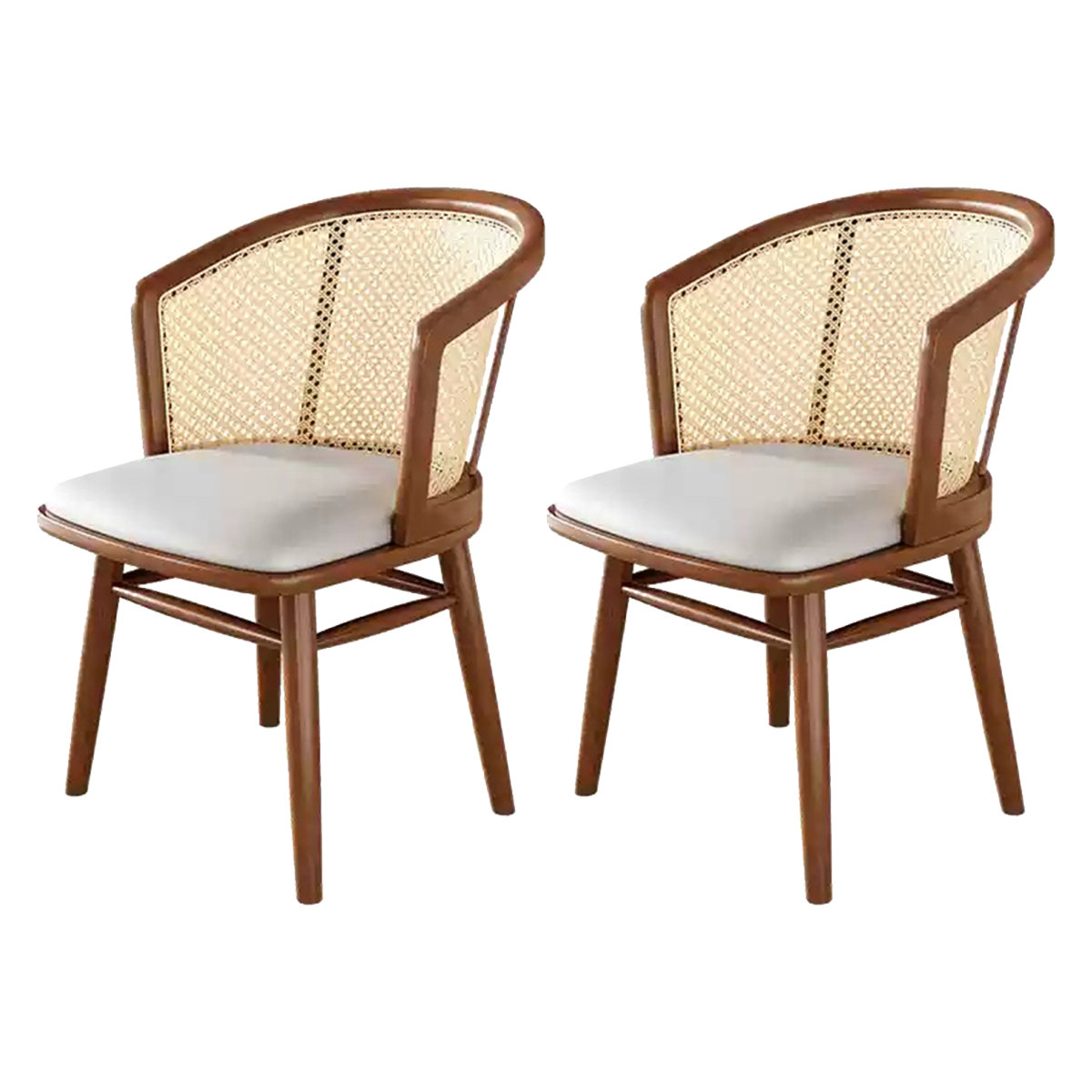 MRzenghong Solid wood rattan dining chair for home use | Wayfair