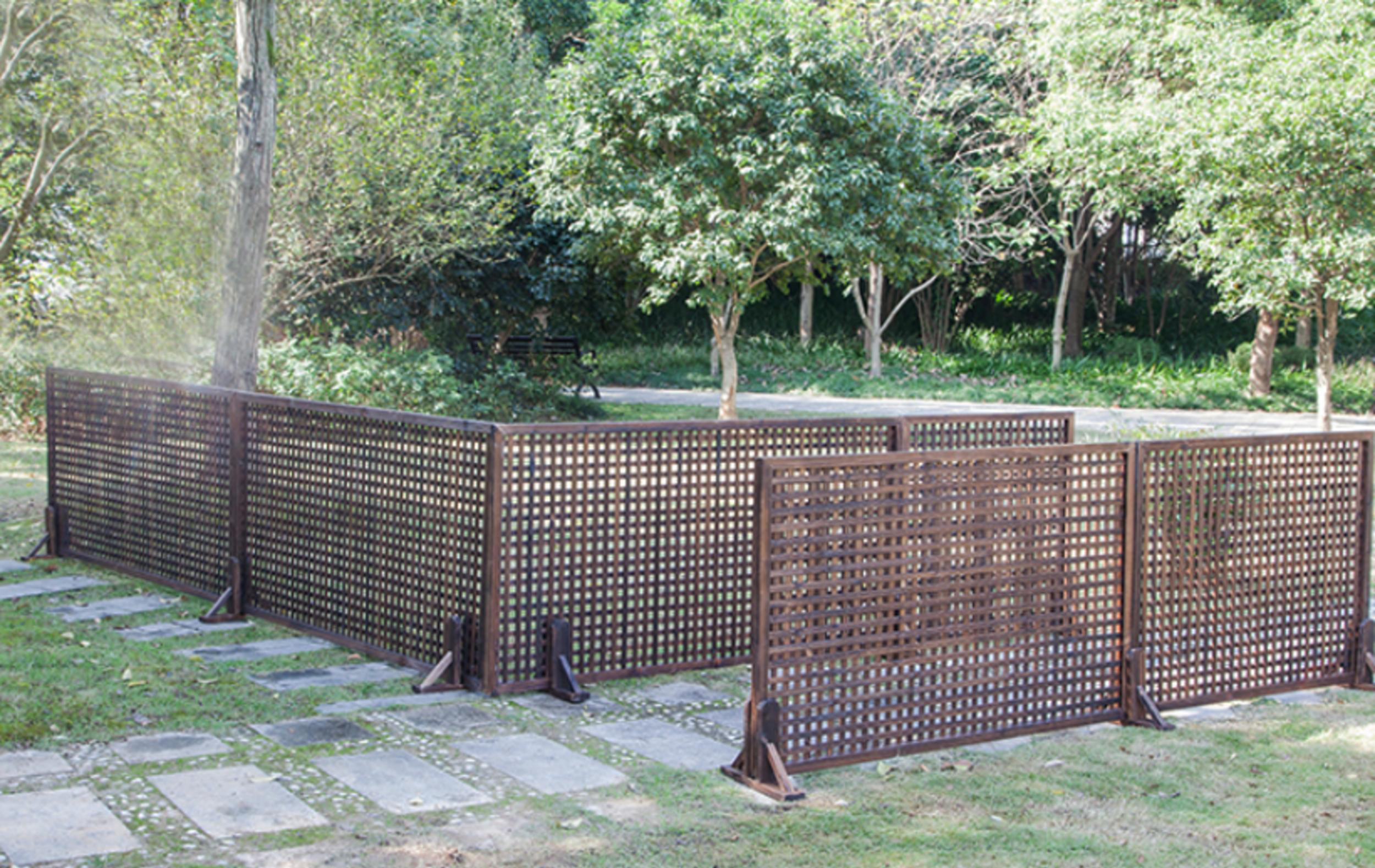 Porpora 6 ft. H x 3 ft. W Wood Privacy Screen & Reviews | Wayfair